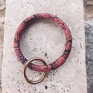 Accessories | New Snake Skin Key Ring Bracelets Keychain O Ring | Poshmark